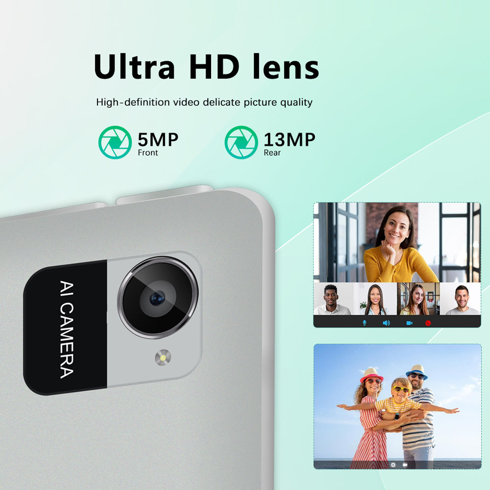 CRELANDER W30 Android Tablet, 10.1 Inch Android 15 Tablet with 1280x80 ...